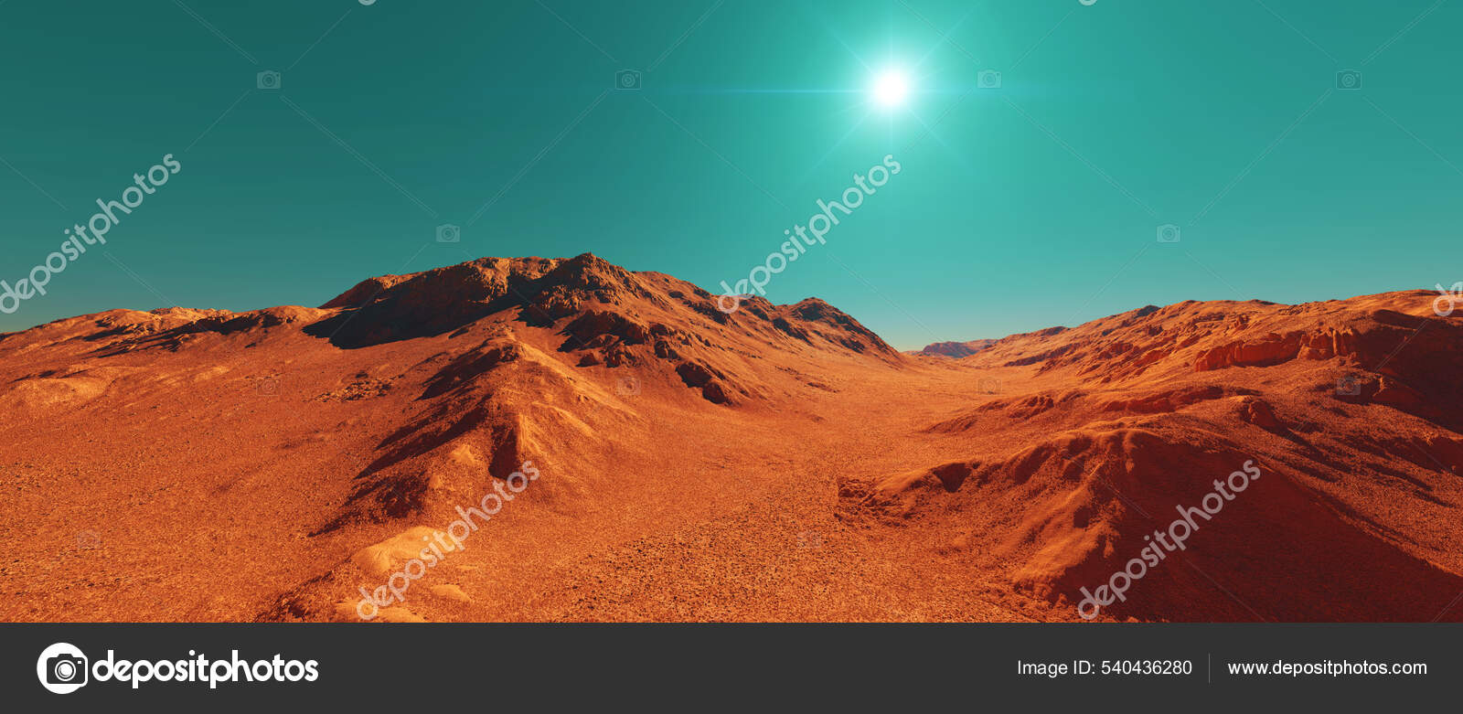Planet Mars Mountain