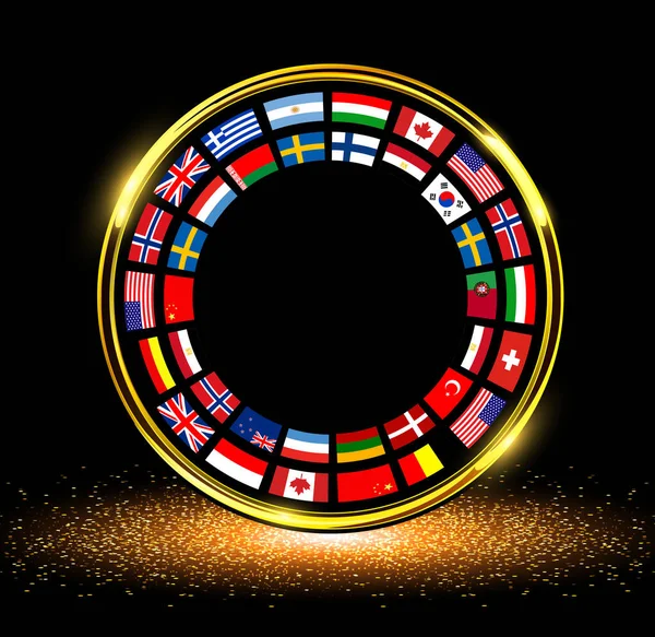 Business Icon International Flags Shape Internatioanl Symbol Flags ...