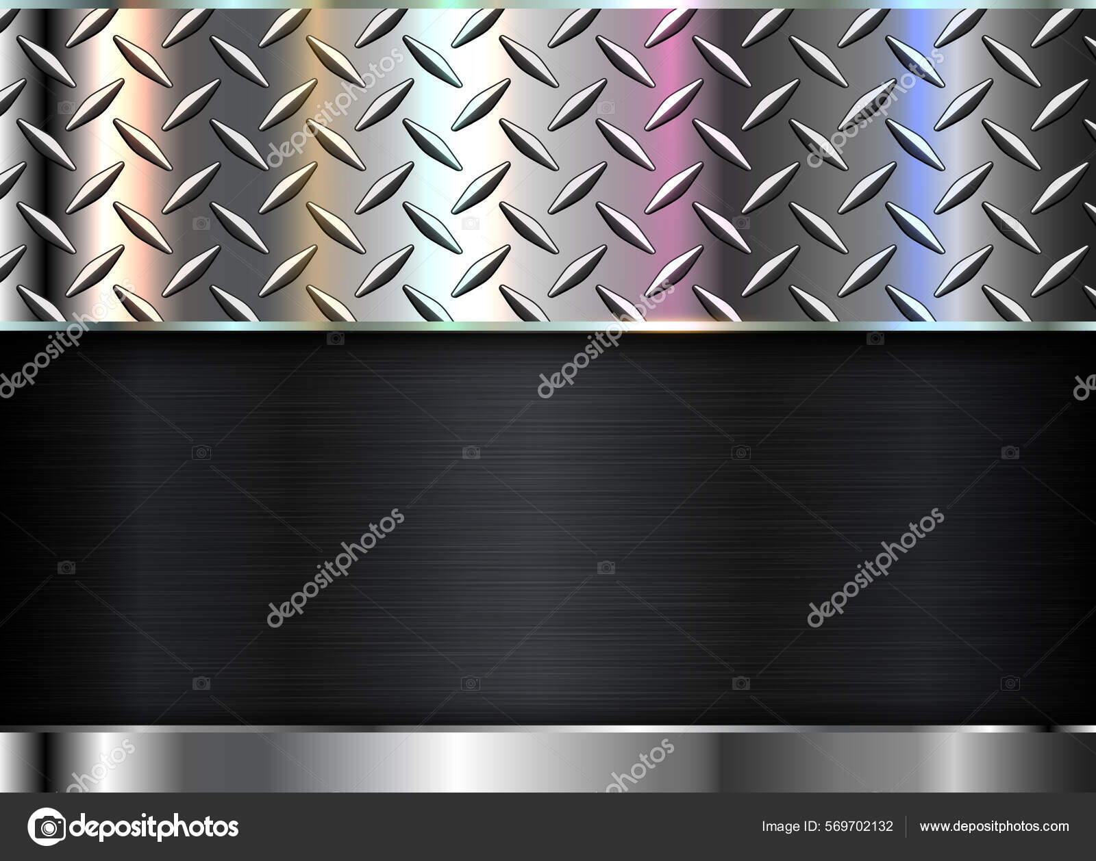 Silver Polished Steel Texture Background Shiny Chrome Metallic Diamond ...