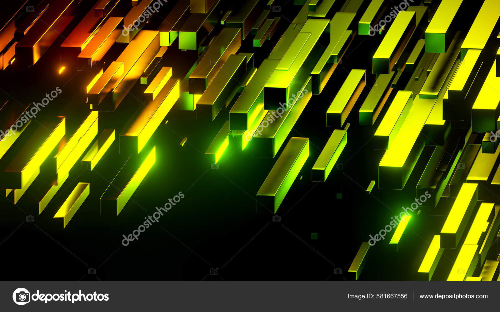 3d Green Technology Wallpaper