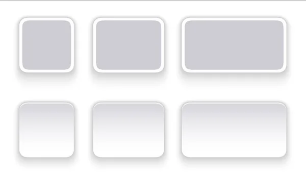 White Buttons User Interface Simple Circle Modern Design Mobile Web Stock Vector by ©cobalt88 ...