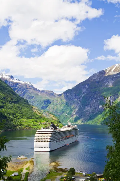 Cruise ship in Norwegian fjords Stock Photo by ©lsantilli 29998381
