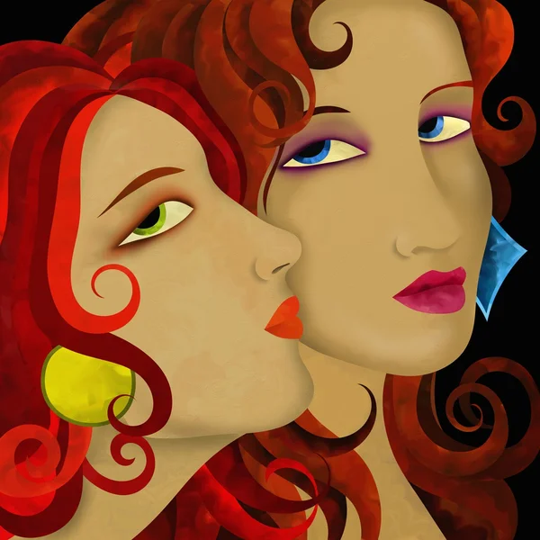 Woman two faces Stock Photos, Royalty Free Woman two faces Images ...