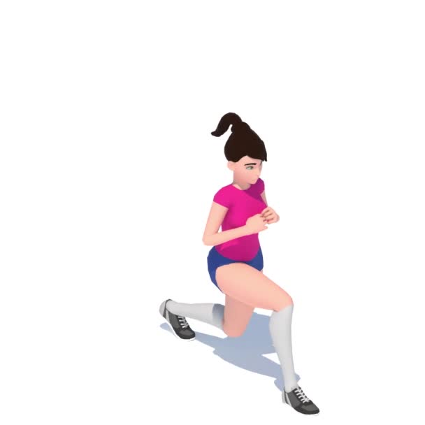 Cute cartoon girl exercising with dumbbells Stock Vector by ...