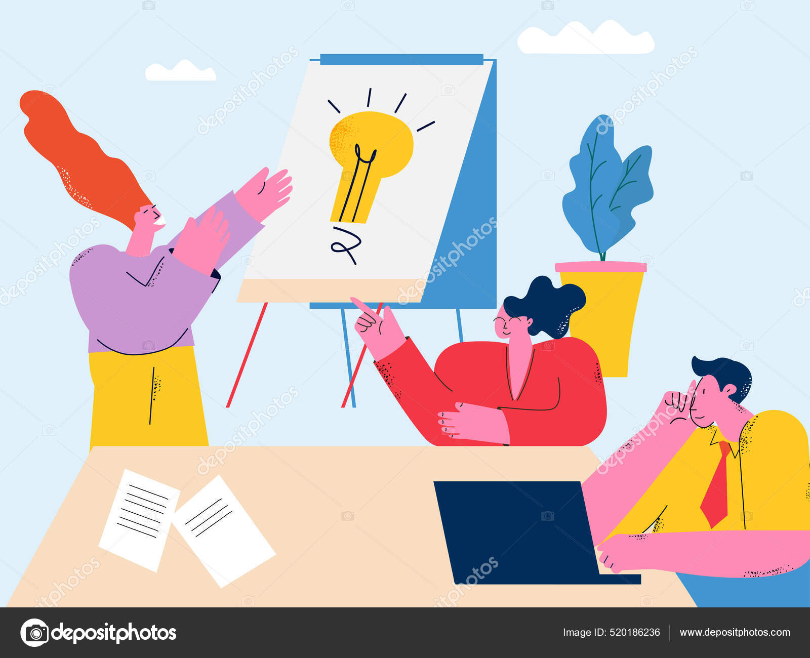 Idea Thinking Box Content Development Brainstorming Creativity Project ...