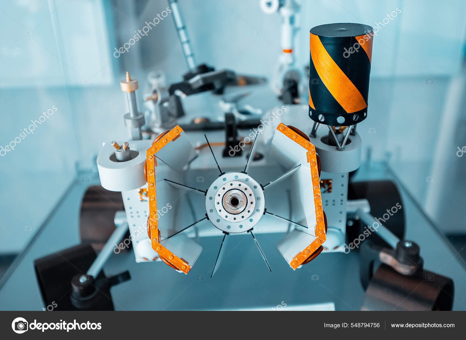 Small Model Rover Various Scientific Instruments Exploring Another ...