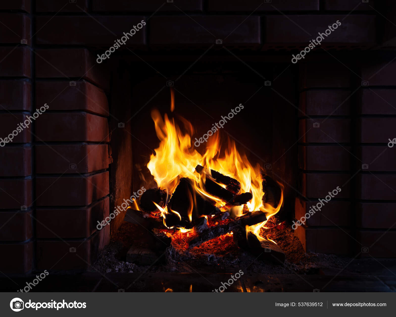Flames Fire Background Texture Fireplace Wood Fire Dark Background ...