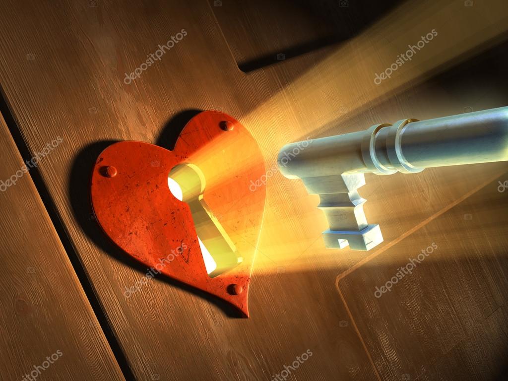 Heart key — Stock Photo © Andreus #13832074