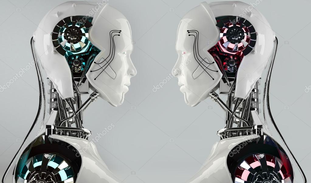 Robot android men — Stock Photo © abidal #25025273