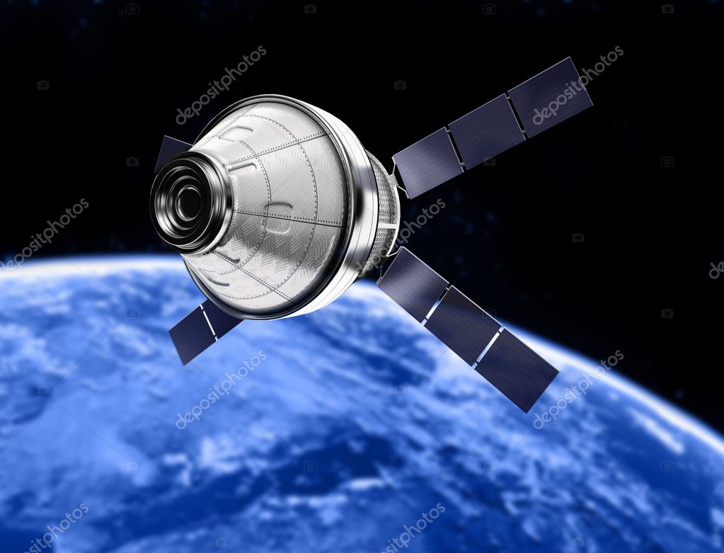 Satellite transmission data in space Stock Photo by ©abidal 31252861