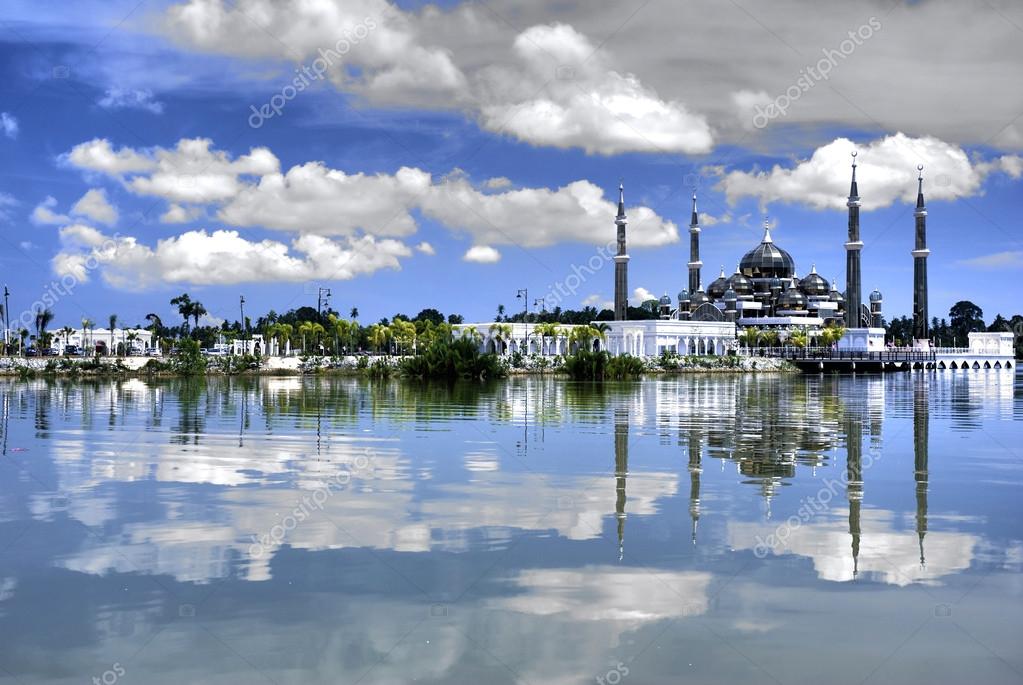 Mosque with reflection on a lake Stock Photo by ©yuliang11 12077660