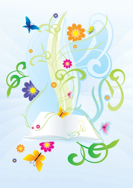 Book of spring with flowers Stock Vector Image by ©cherju #25006011
