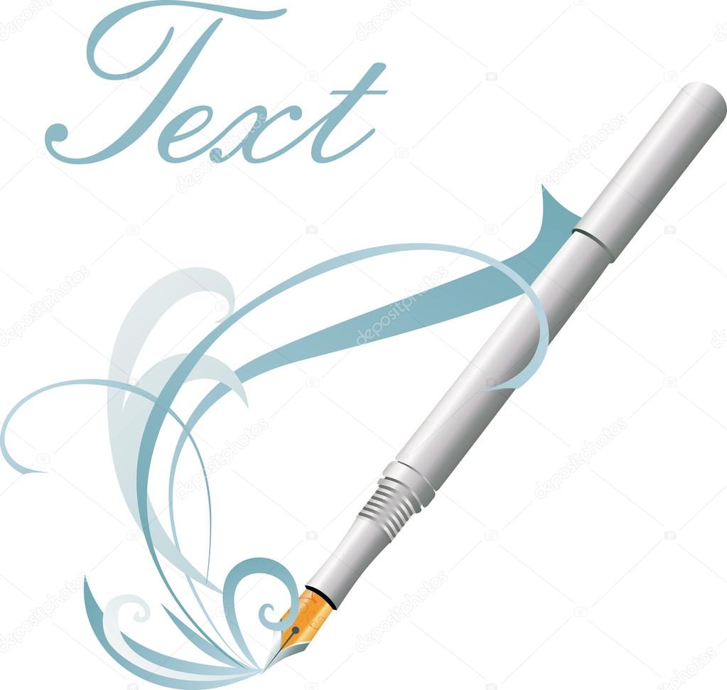 Pluma de tinta gris Vector de stock #25005803 de ©cherju