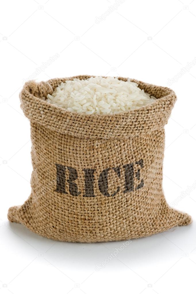 Rice in bag Stock Photo by ©Airborne 34489335