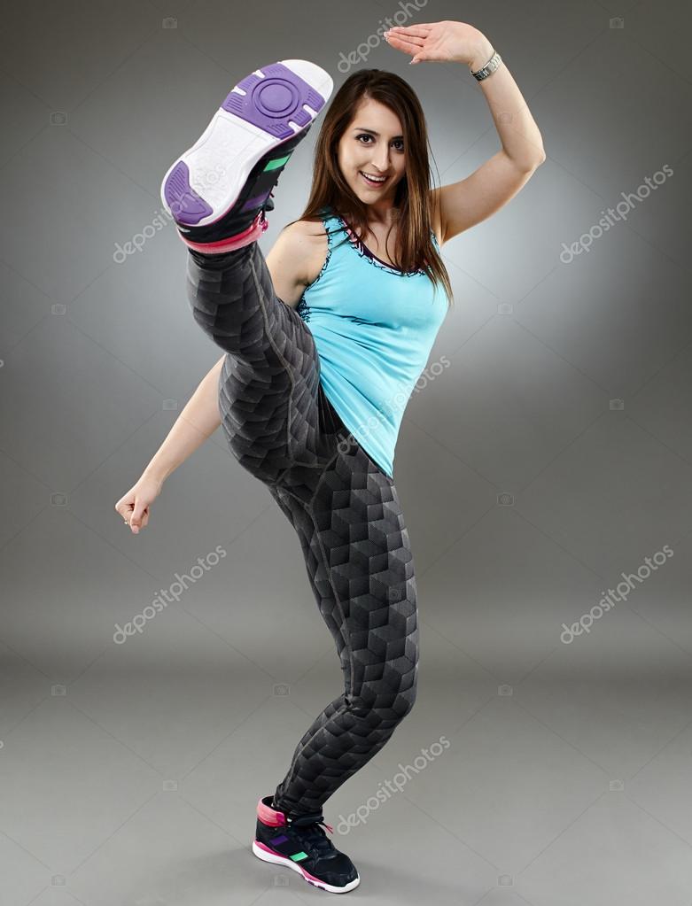 Female Kicking Poses