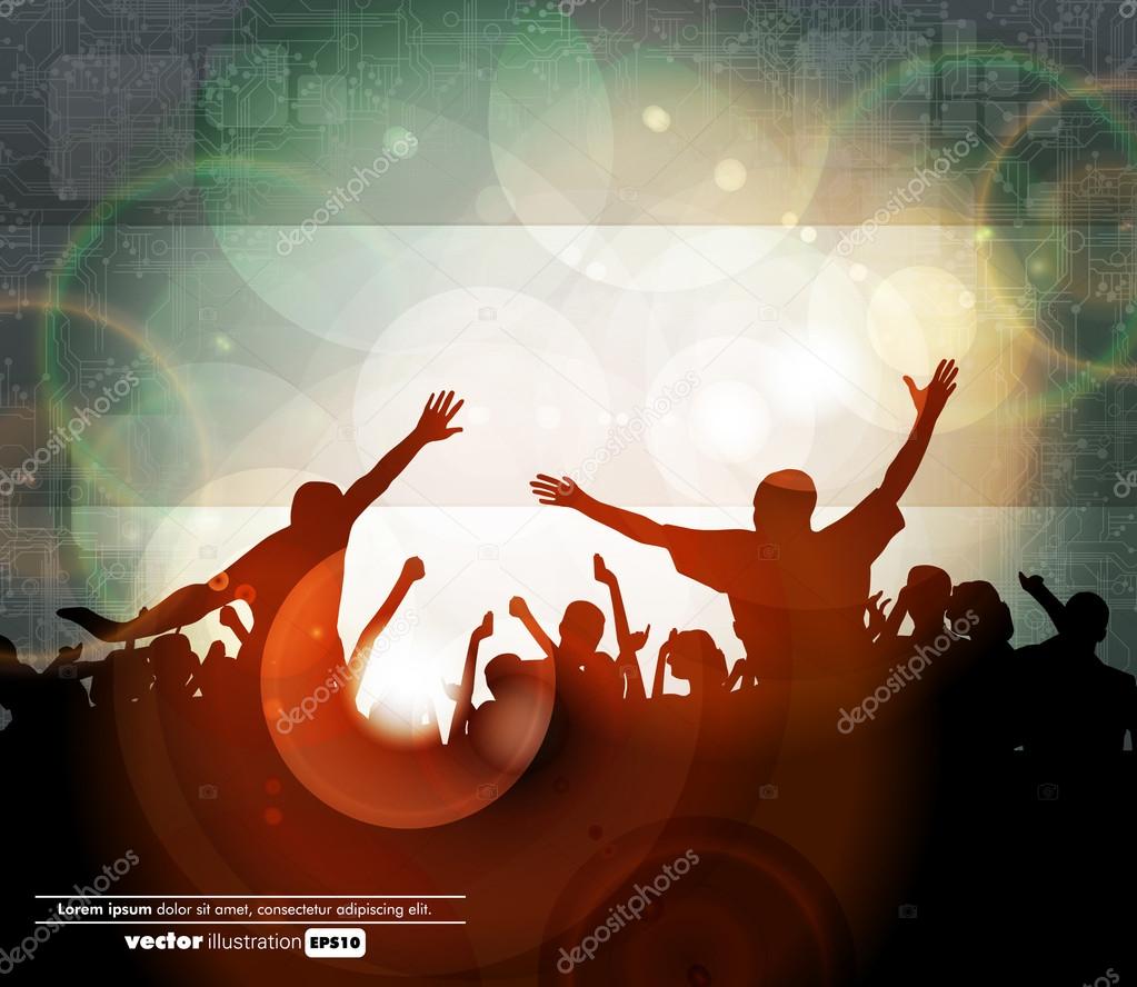 Music event background. Vector eps10 illustration. Stock Vector Image ...
