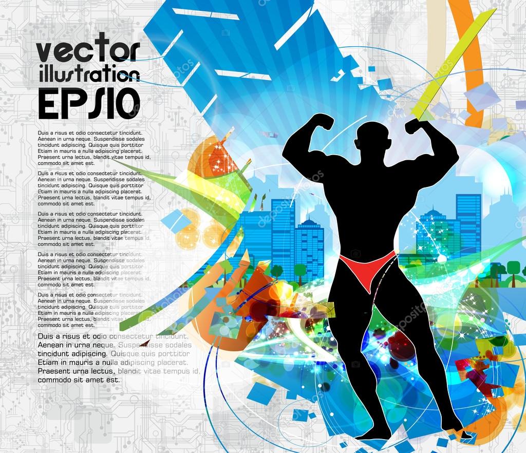 Bodybuilder Stock Vector by ©zeber2010 14405017
