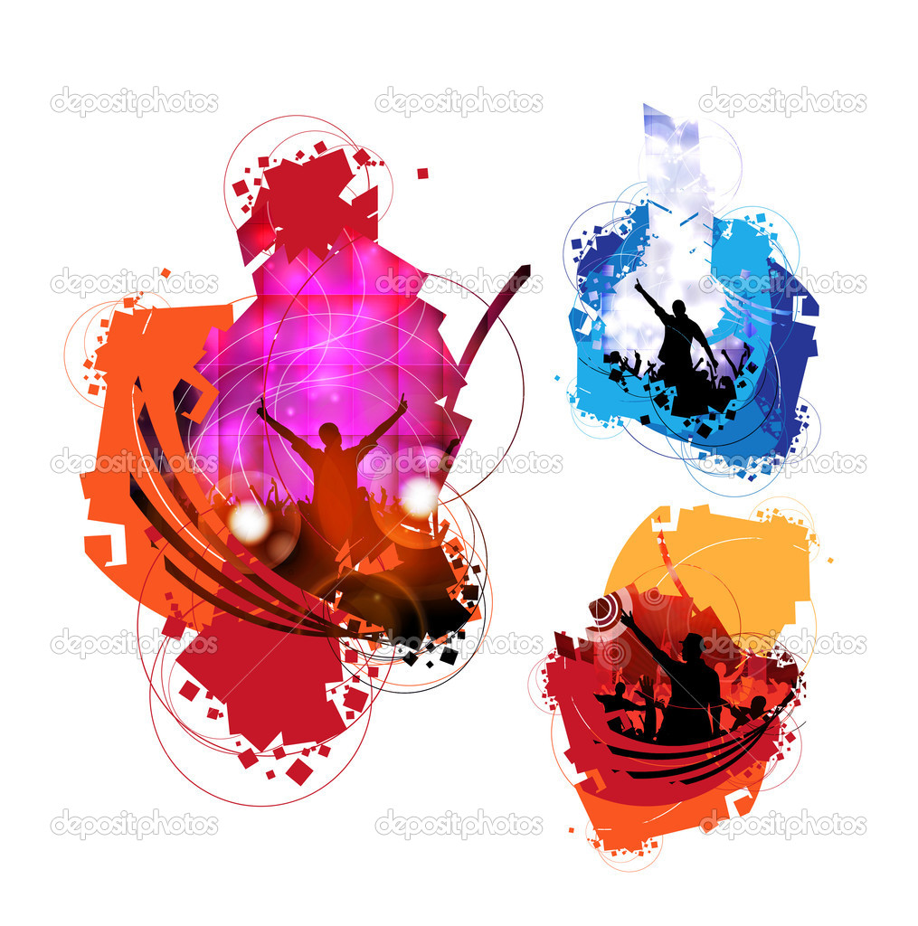 Vector illustration of music background party Stock Vector by ...