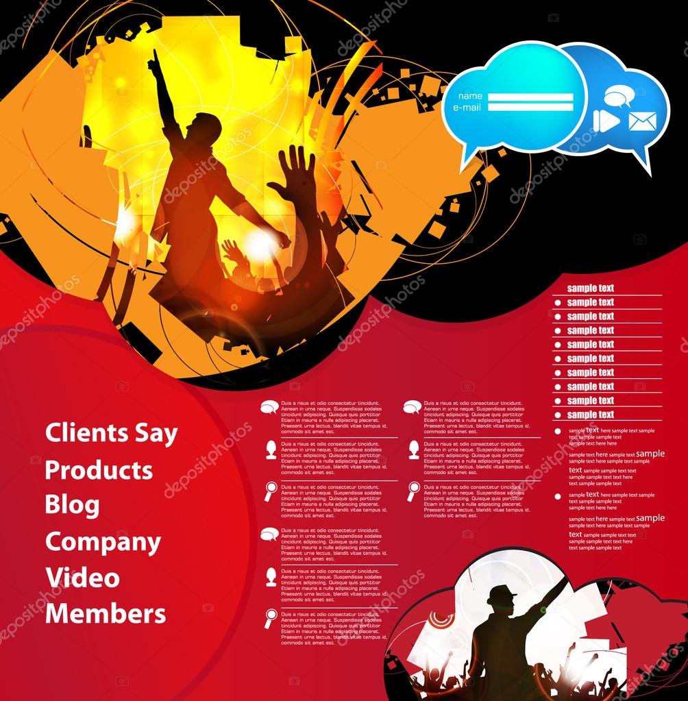 Website template easy to editable Stock Vector Image by ©zeber2010 ...