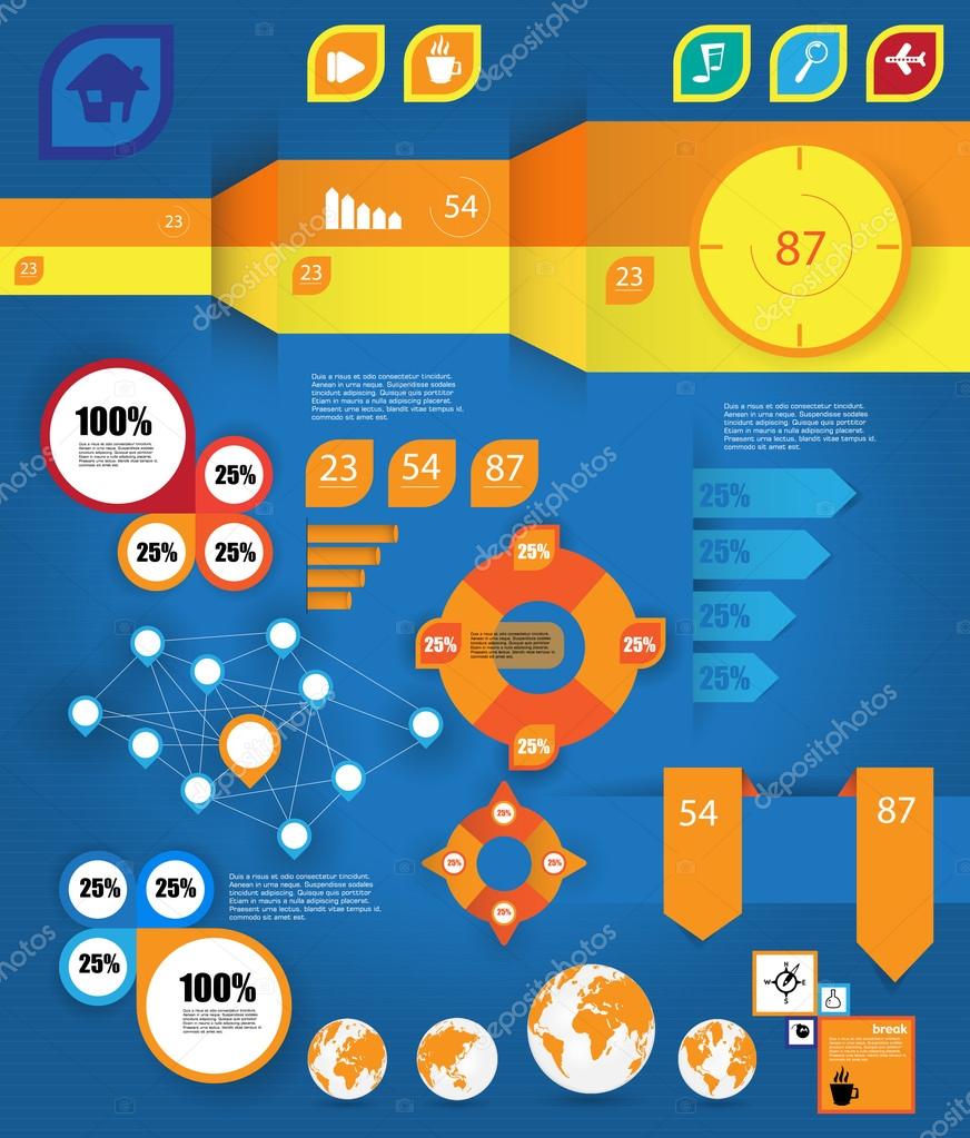 Infographic elements vector collection Stock Vector Image by ©zeber2010 ...