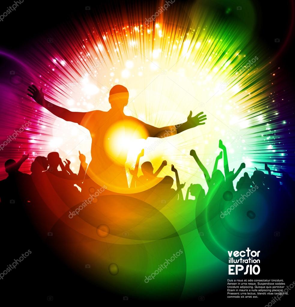 Music event background. Vector eps10 illustration. Stock Vector Image ...