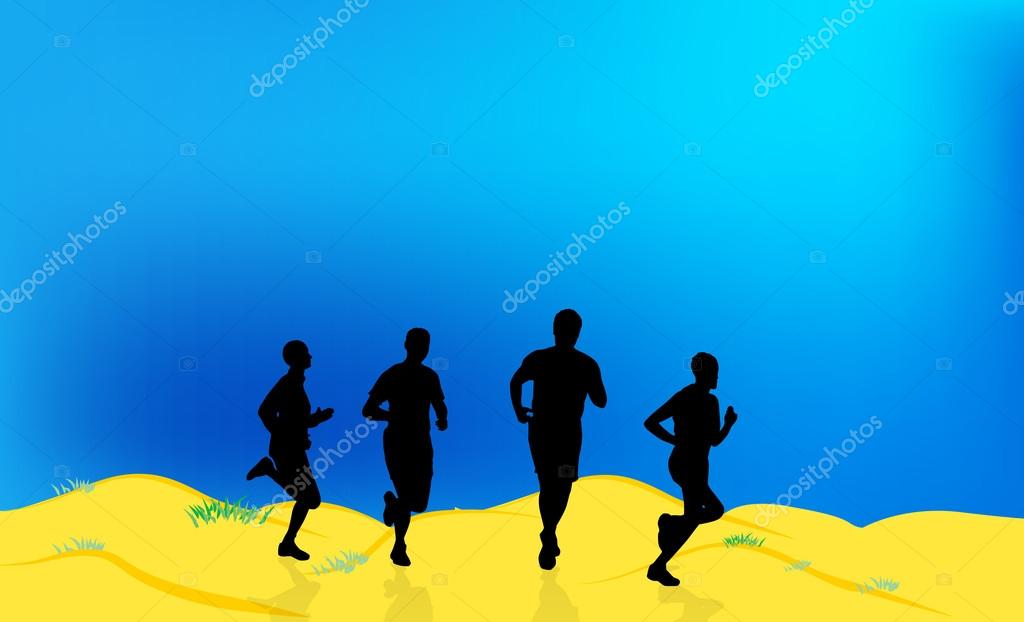 Runners Stock Vector by ©zeber2010 18948859