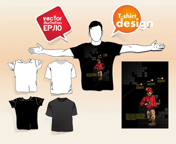 Vector. T-shirt design — Stock Vector © zeber2010 #11222633