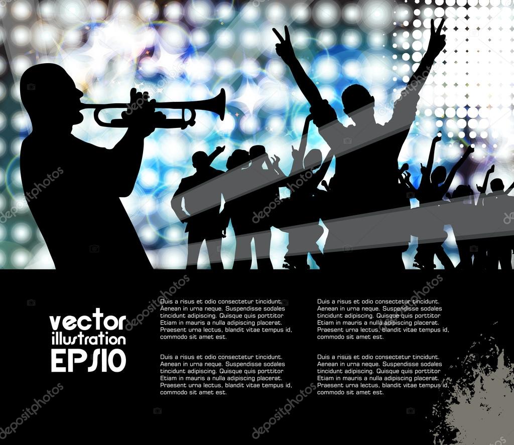 Music event background Stock Vector Image by ©zeber2010 #19824569