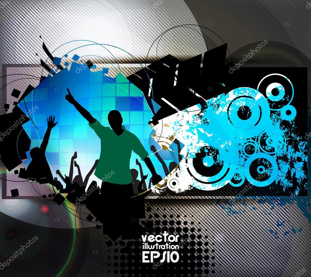 Menari. Poster latar belakang. Vektor Vektor Stok oleh ©zeber2010 22588431