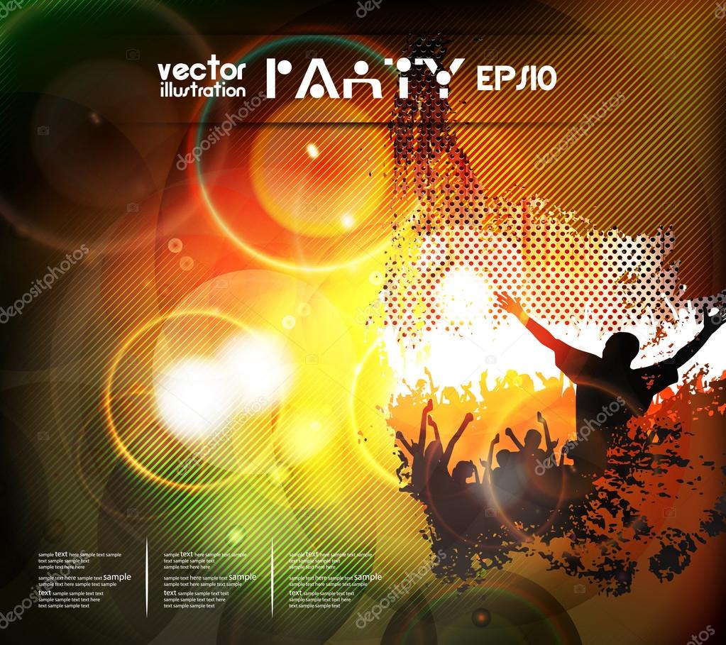 Music party illustration Stock Vector by ©zeber2010 22592369