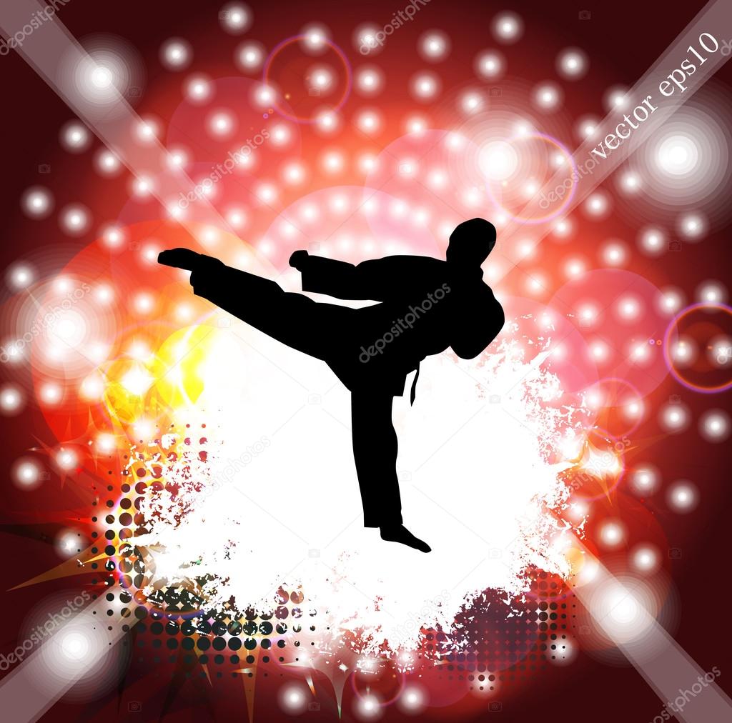 Karate. Vector ⬇ Vector Image by © zeber2010 | Vector Stock 22594669