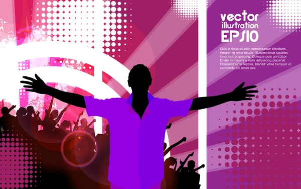 Vektor ilustrasi musik latar belakang partai Vektor Stok oleh ...