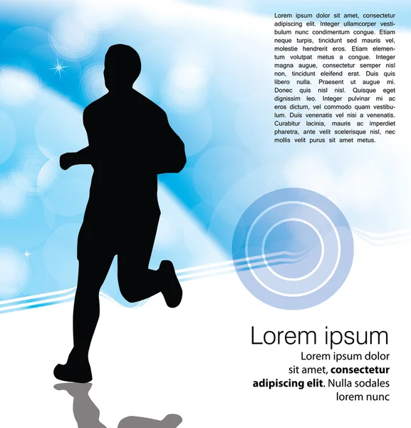 Abstract colorful runner silhouette Vector Art Stock Images | Depositphotos