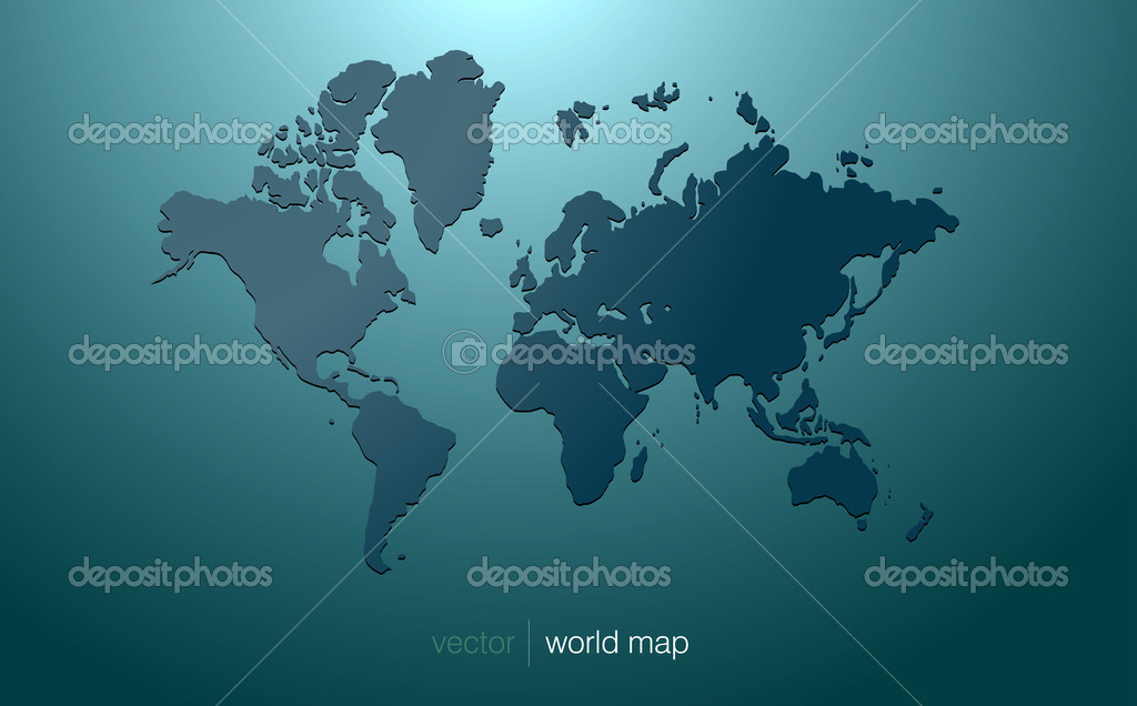 Ilustración del mapa del mundo vectorial Vector de stock #39374703 de ...