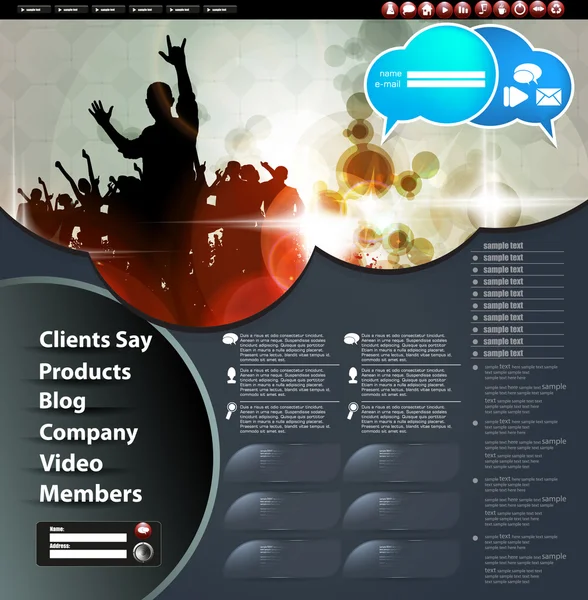 Website template easy to editable Stock Vector by ©zeber2010 7633957