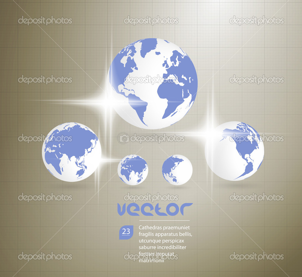 World Map Stock Vector Image by ©zeber2010 #41911385