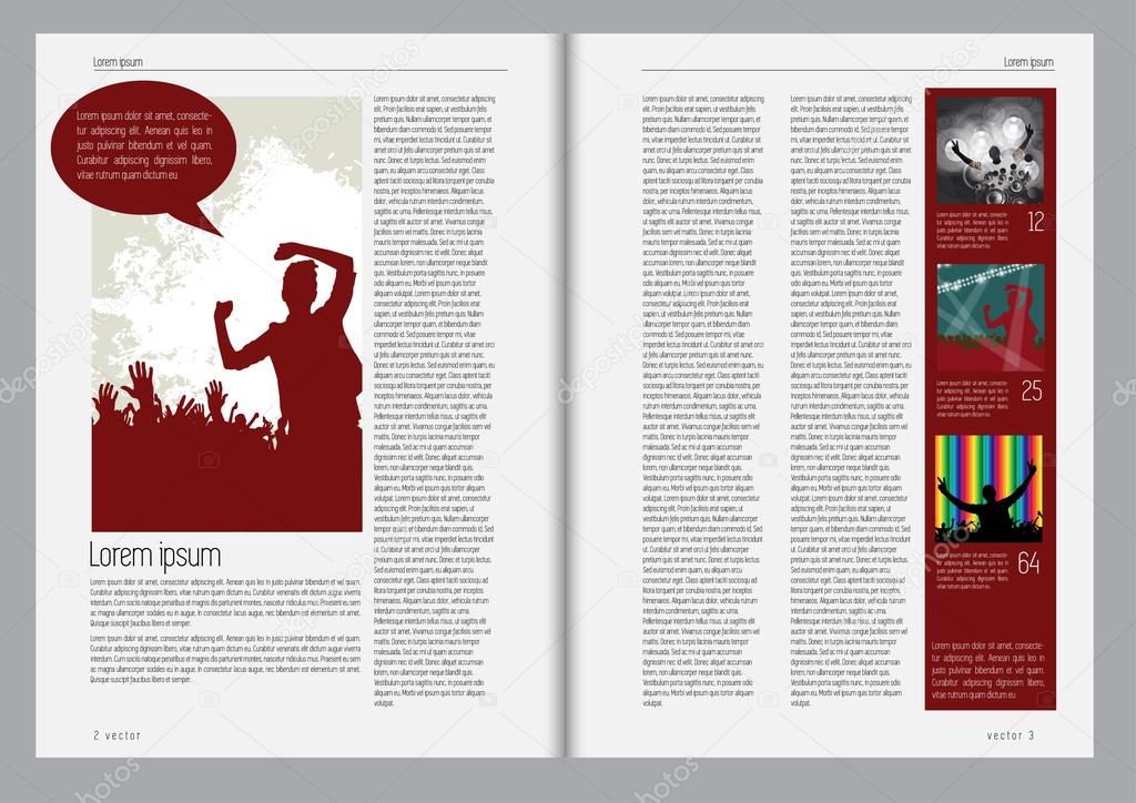 Magazine layout with disco design Stock Vector Image by ©zeber2010 ...