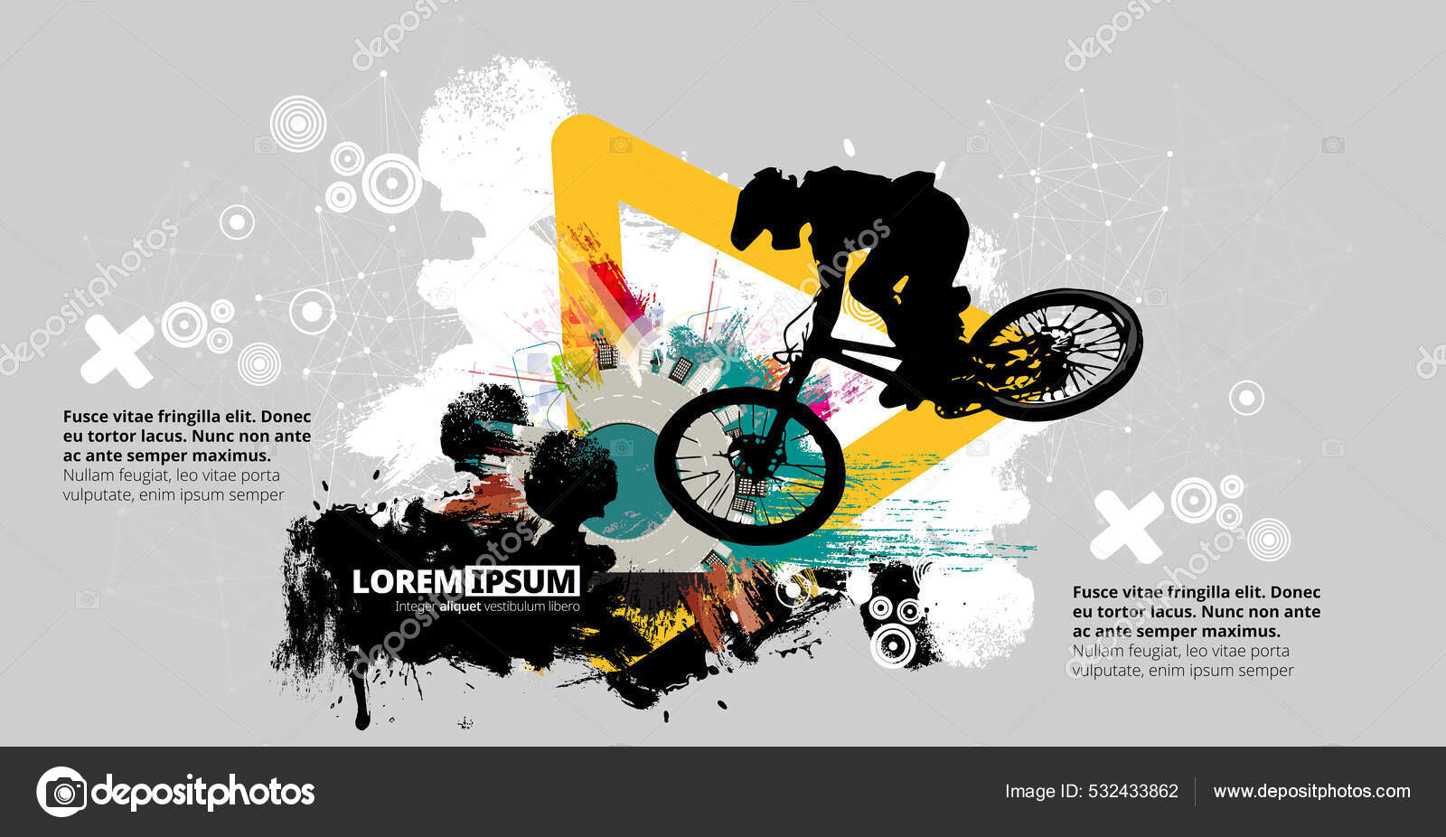 Bmx Rider Abstract Background Sport Vector Stock Vector by ©zeber2010 ...