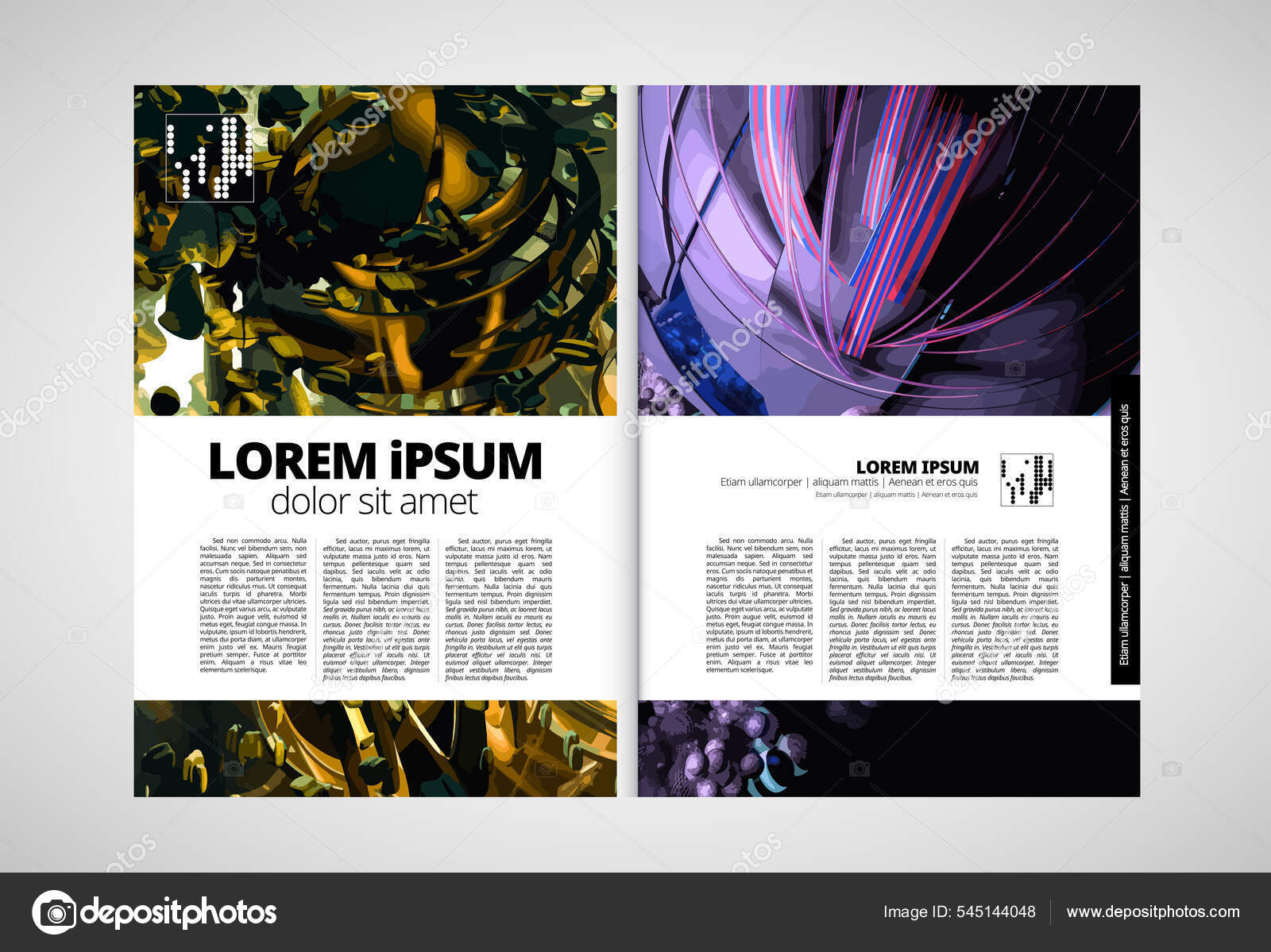 Layout Abstract Technology Concept Ready Brochure Annual Report ...