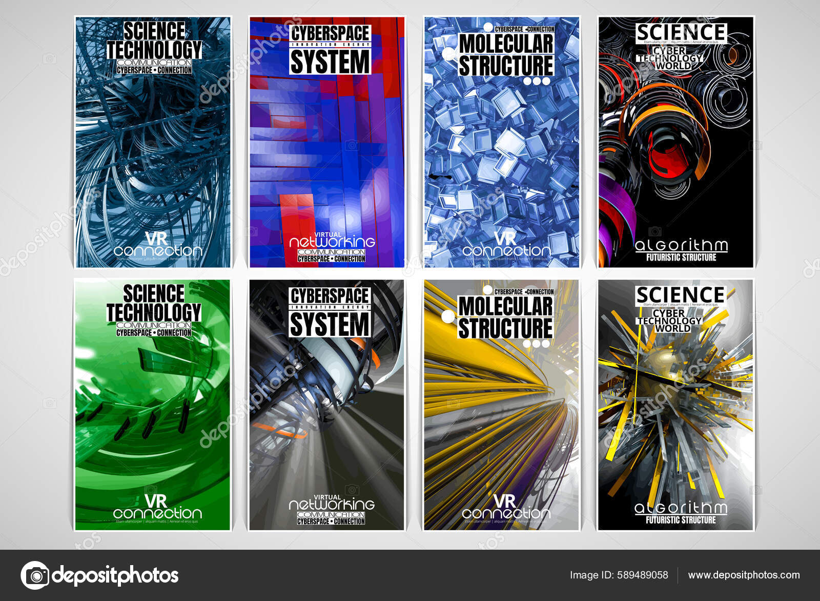 Illustartion Science Technology Concept Communication Network Stock ...