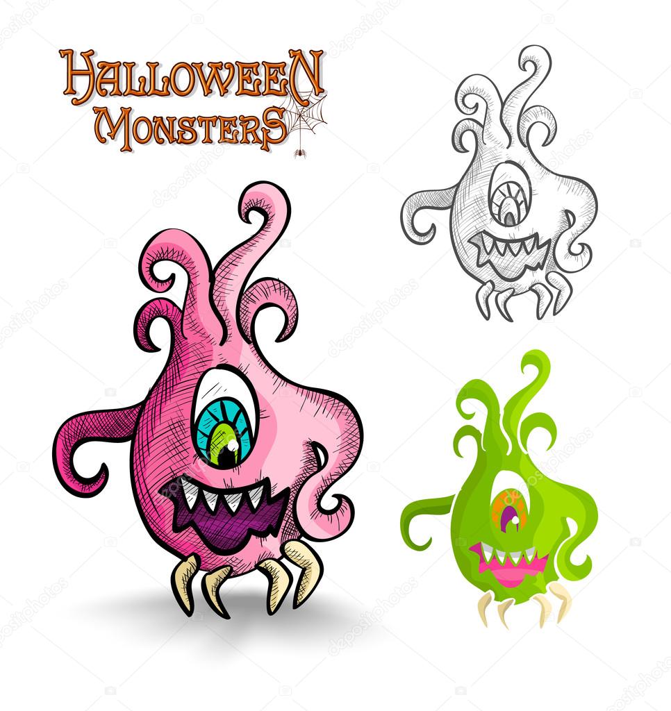 Weird Scary Cartoon Creatures