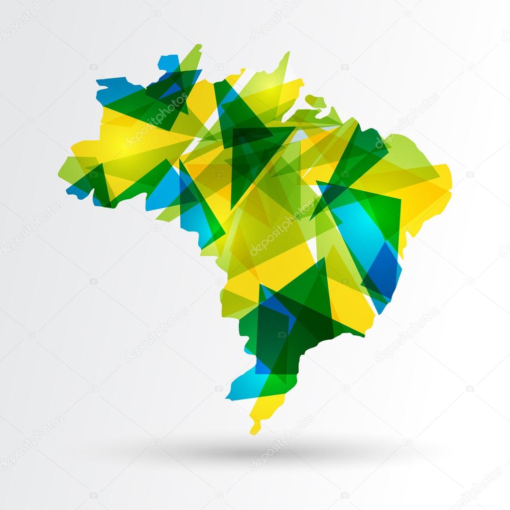 Mapa Do Brasil Estilizado Librain
