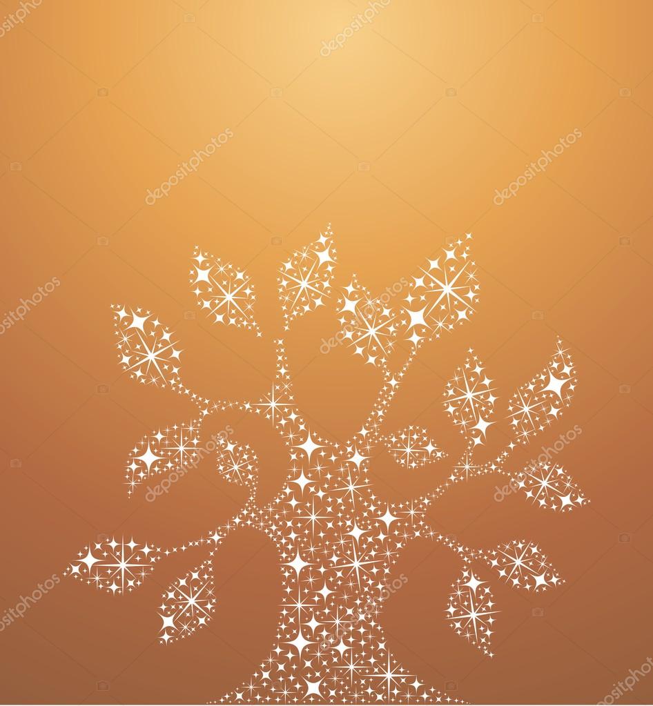 Tree of life stars illustration — Stock Vector © cienpies #50983023