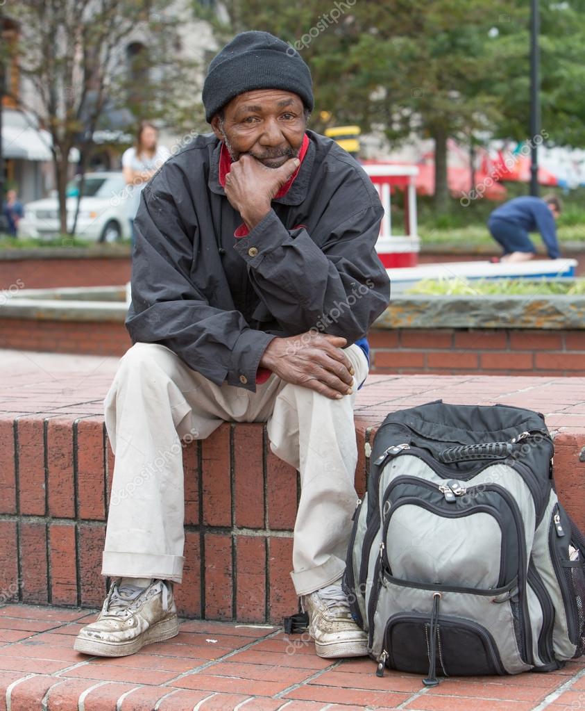 Homeless african american man — Stock Photo © beichh4046 #33935509