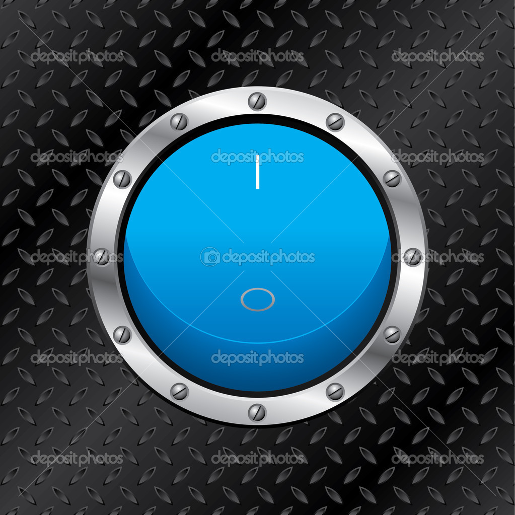 Blue switch on dark plate Stock Vector Image by ©vipervxw #16992407