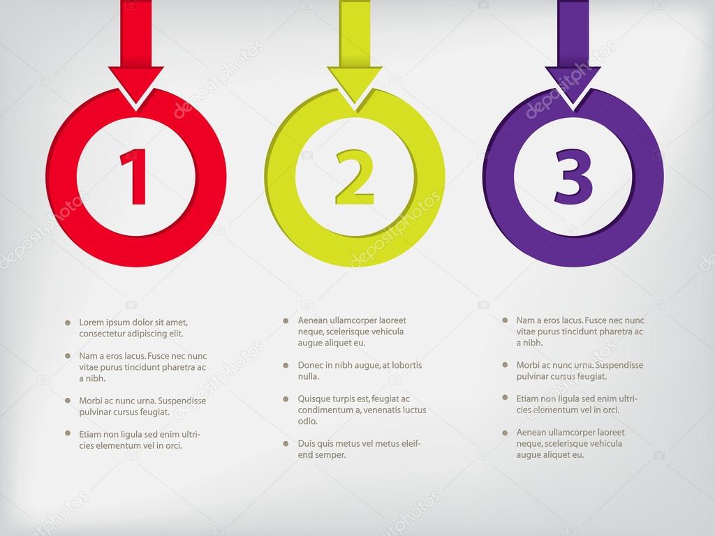 Simplistic infographic with numbered options Stock Vector by ©vipervxw ...