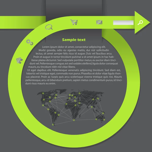 Complex Website Template - Elegant Design Stock Vector Image by ...