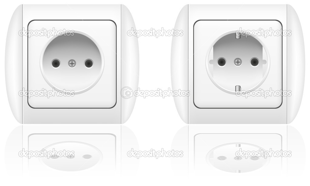 Electrical socket illustration Stock Photo by ©kontur-vid 15437207