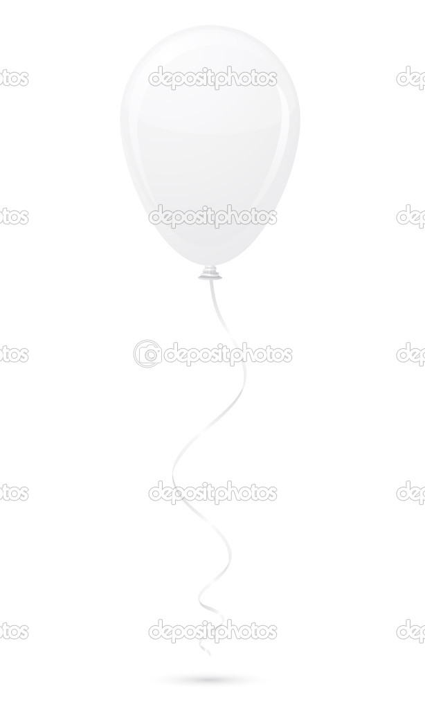 White balloon vector illustration Stock Vector by ©kontur-vid 30147941