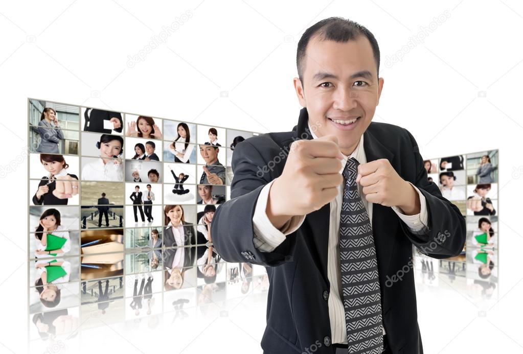 Business fight — Stock Photo © elwynn #42710067